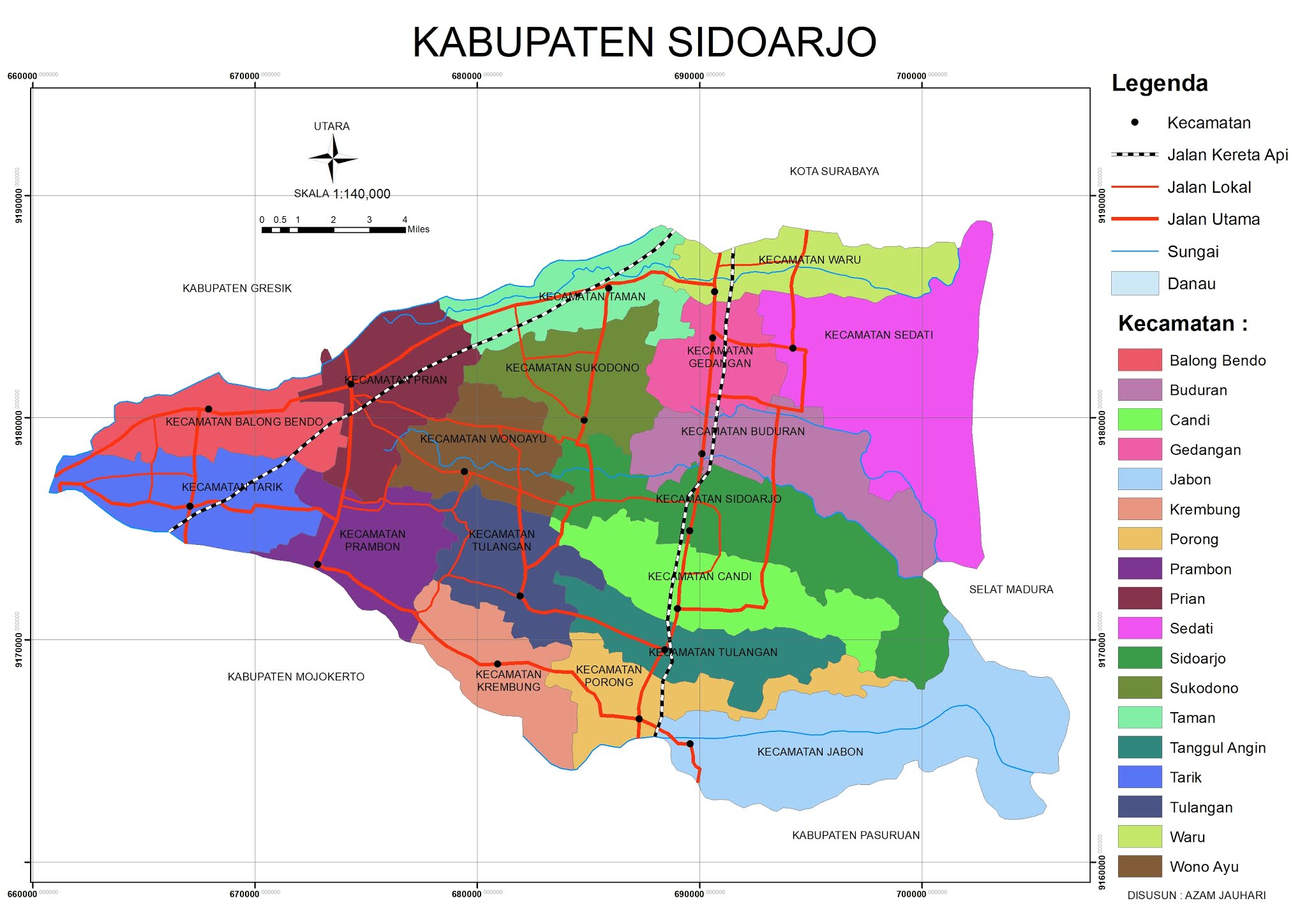 PETA KABUPATEN SIDOARJO