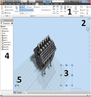 USER INTERFACE AUTODESK INVENTOR