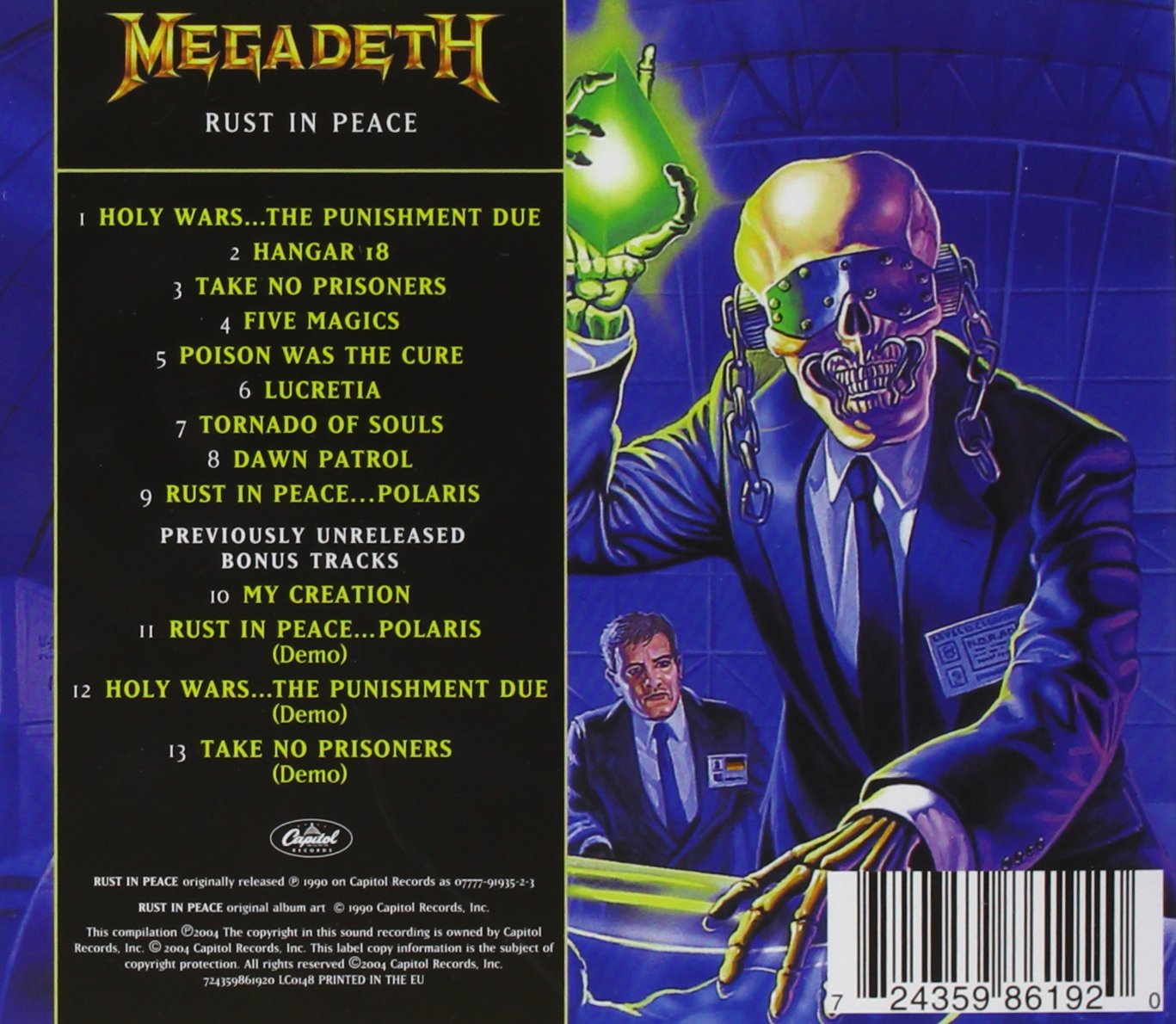 Classic Rock Covers Database: Megadeth - Rust in Peace (1990)