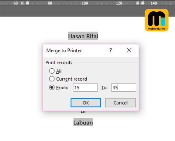Cara Cetak Sticker Label Surat Undangan Otomatis dengan Mudahnya ...