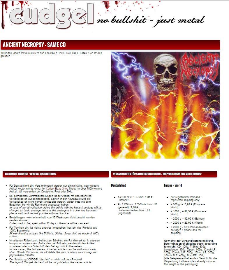 Ancient Necropsy Official Website | Brutal Death Metal