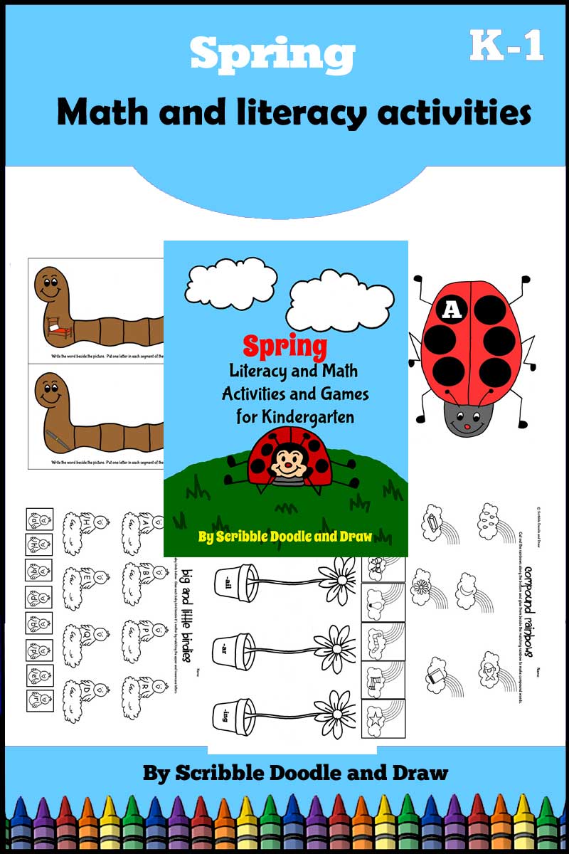 Fun spring center activities that build literacy and math skills