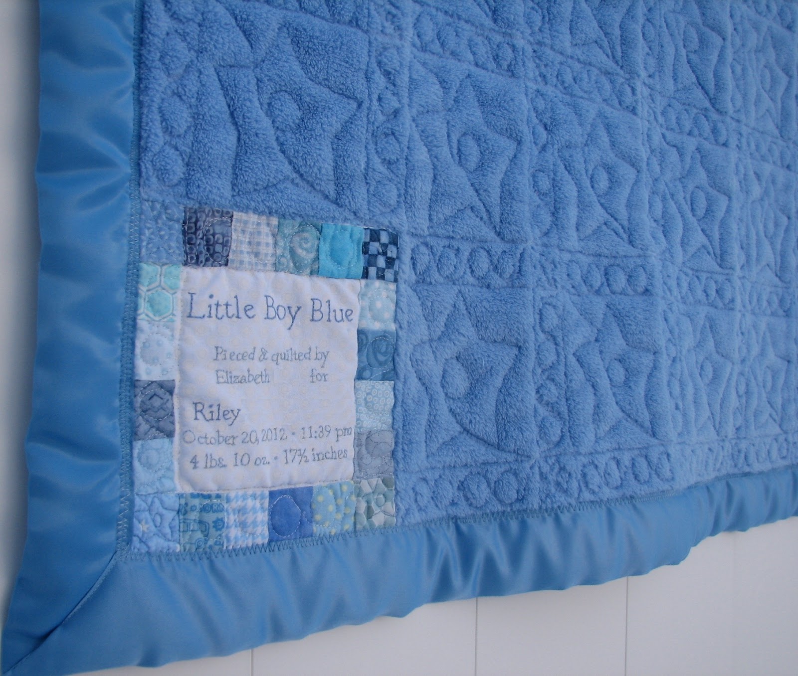 Such a Sew and Sew: Little Boy Blue: The Quilt So Nice I Made It Twice