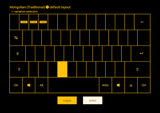 禾平音員: Mongolian (Traditional) Keyboard Layout for Windows 傳統蒙古文鍵盤佈置 ...
