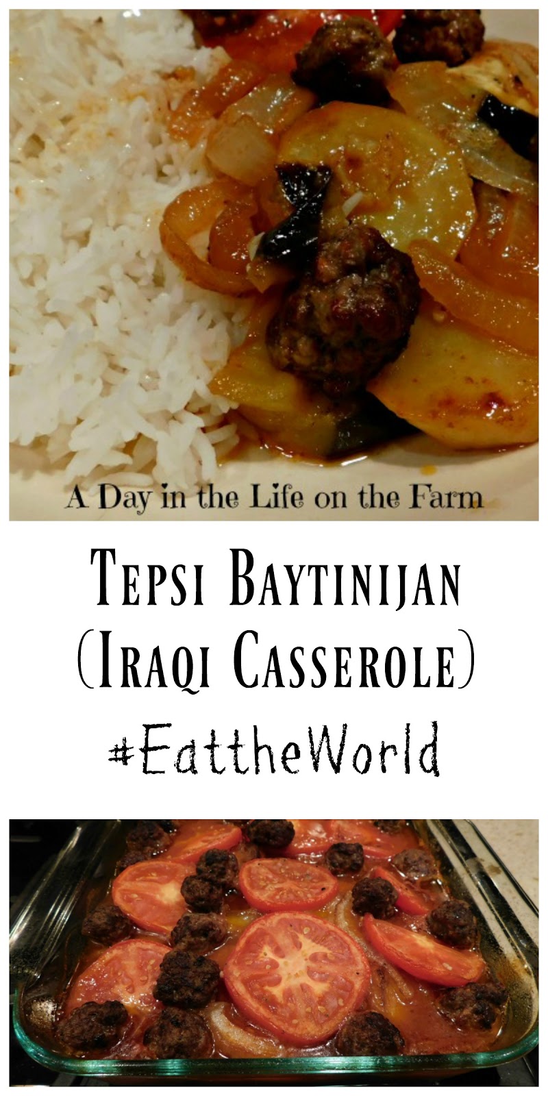 A Day in the Life on the Farm: Tepsi Baytinjan #EattheWorld
