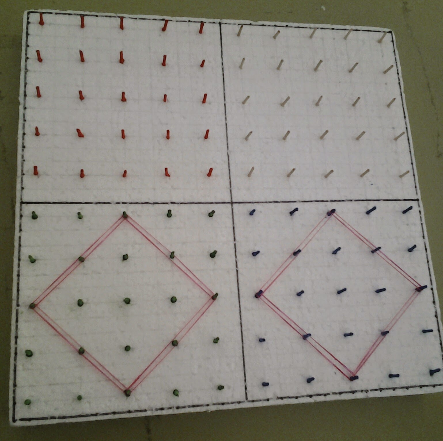 Actividades con geoplanos