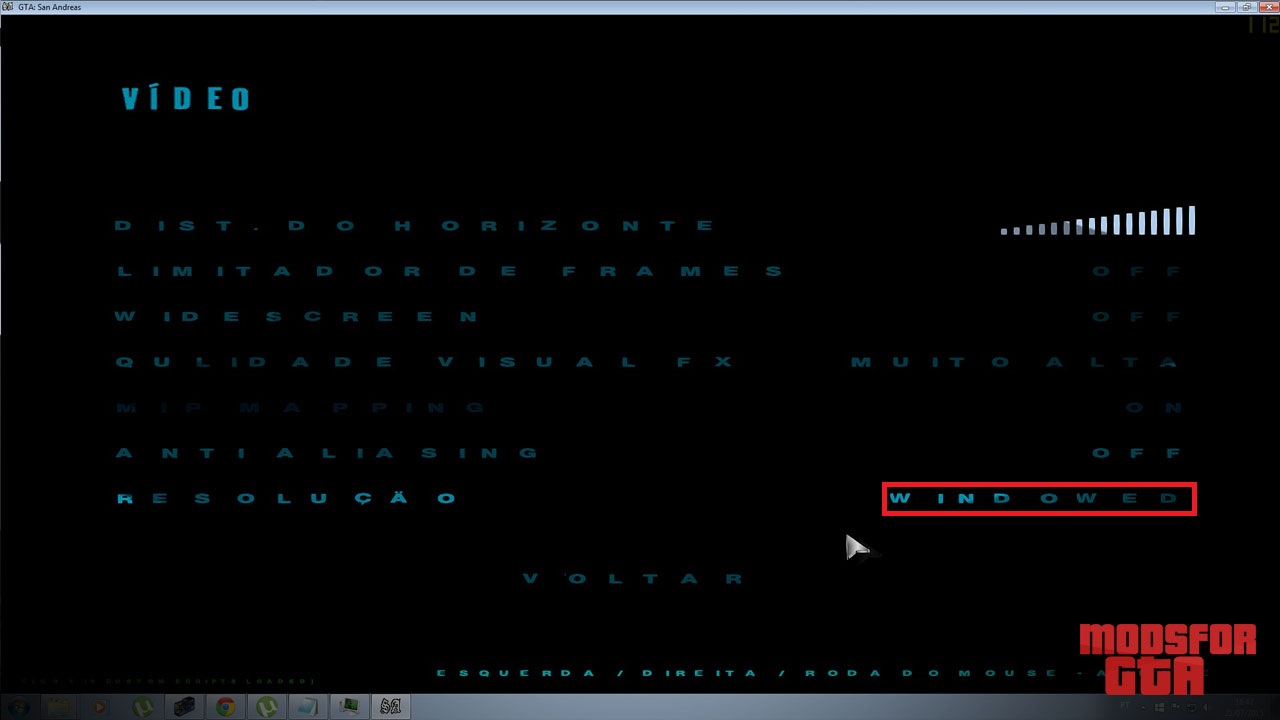 Mods for GTA: SA - Modo Window