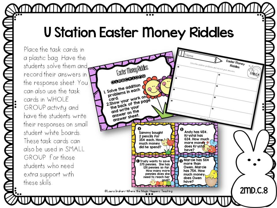 15 Great Spring Math Centers for 2nd Grade - Where the Magic Happens