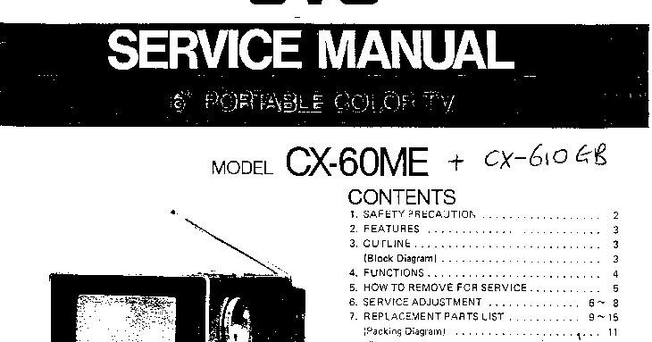 MAITEC Audio y Video: Manual de servicio JVC CX-60ME CX-610ME CX-610GB