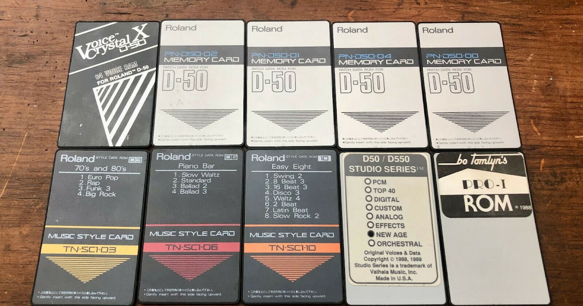 MATRIXSYNTH: Roland ROM / RAM CARD Set
