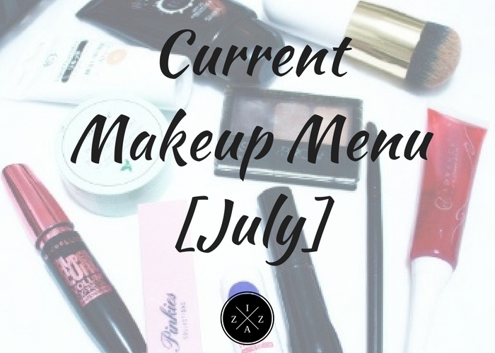 Current Makeup Menu July - IzzaGlinoFull
