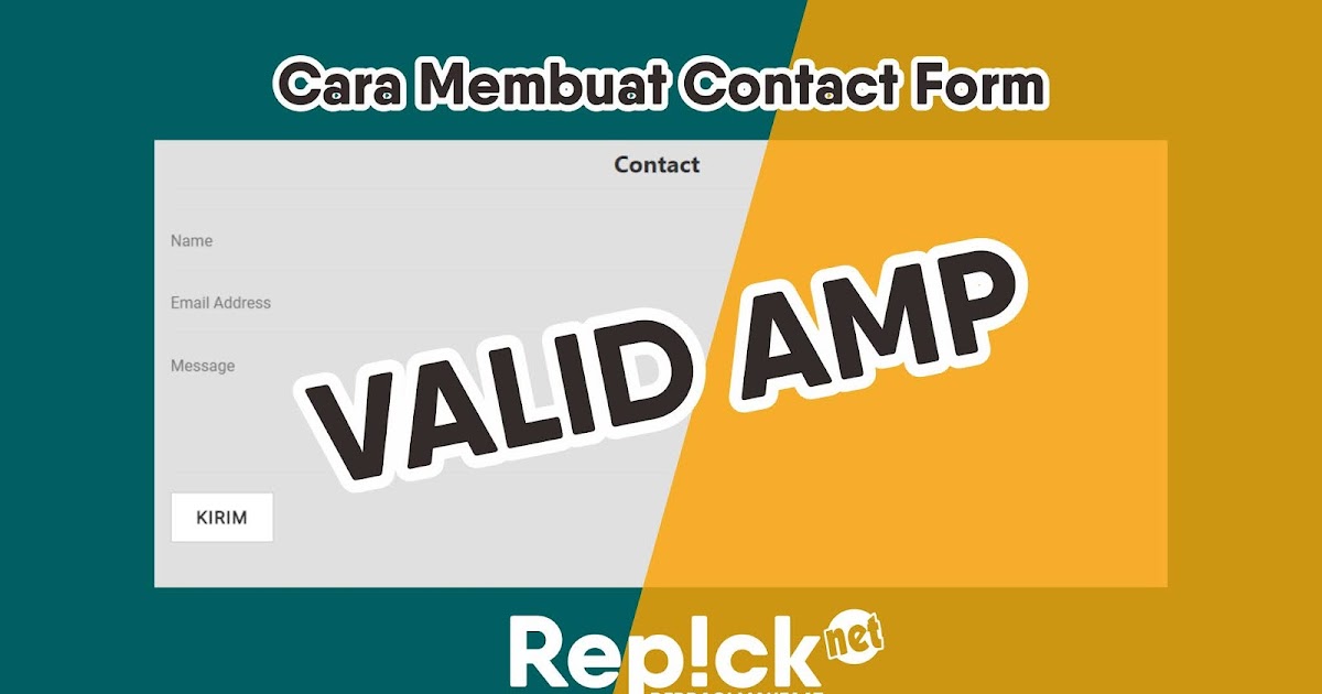 Cara Membuat Halaman Contact Form Valid AMP