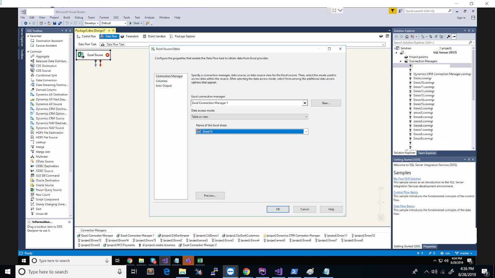 Senthaneng -Tech blog: Could not retrieve the table information for the ...