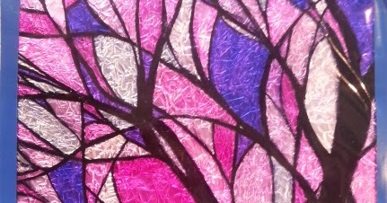 a faithful attempt: Faux Stained Glass using Aluminum Foil and Sharpies