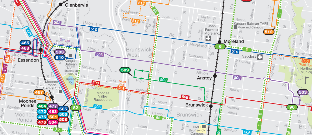 Melbourne on Transit: Timetable Tuesday #40: Route 503 - the "last mile ...