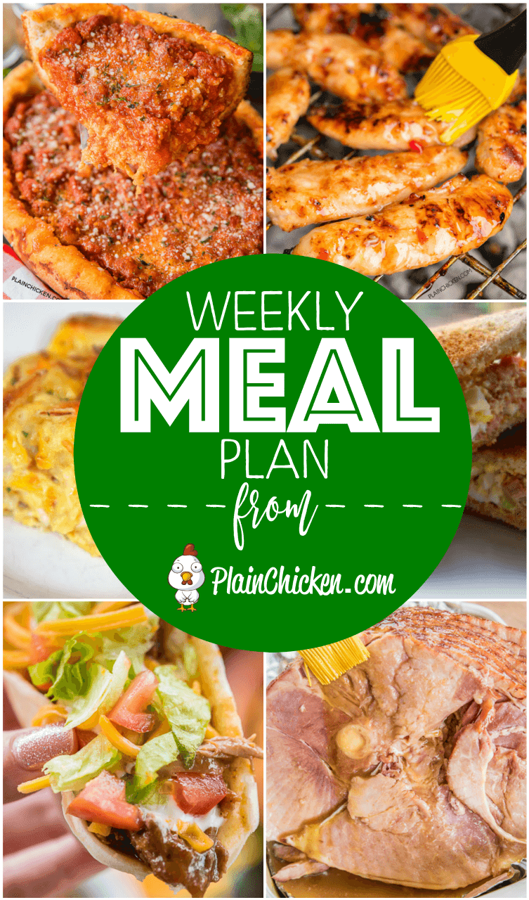 What's For Dinner? {Weekly Meal Plan} | Plain Chicken | Bloglovin’