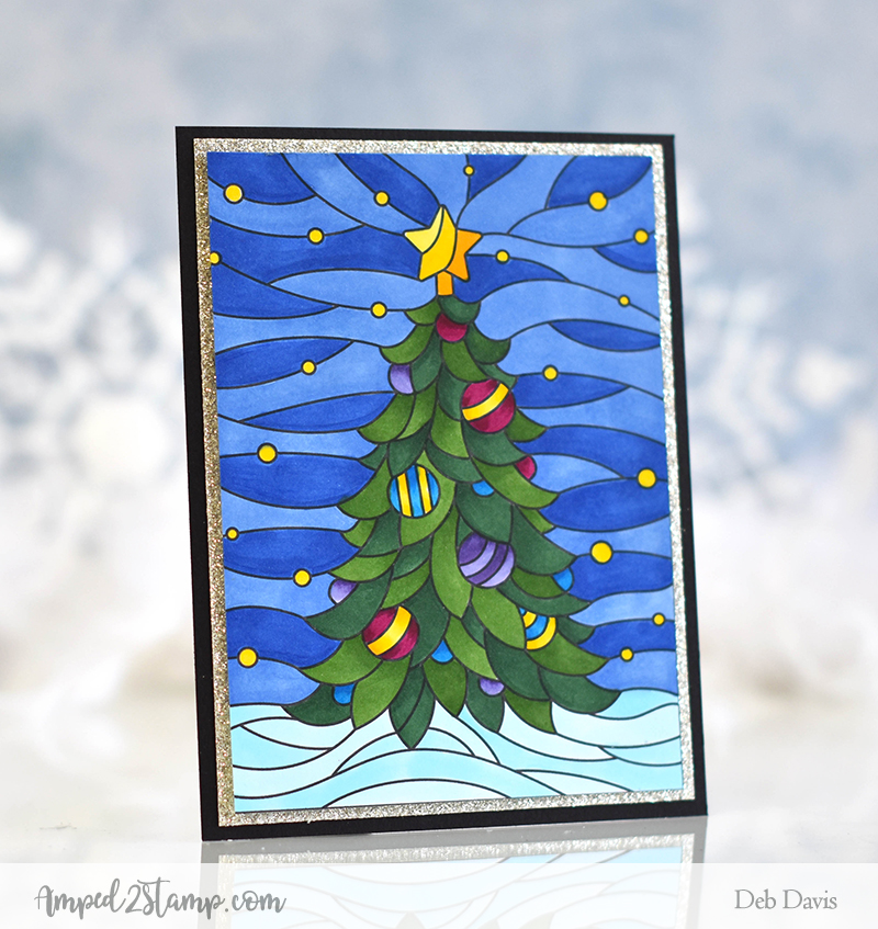 Stained Glass Christmas Tree MERRY CHRISTMAS Everyone! - NewAmped2Stamp Stained Glass Christmas Tree MERRY CHRISTMAS Everyone! - NewAmped2Stamp