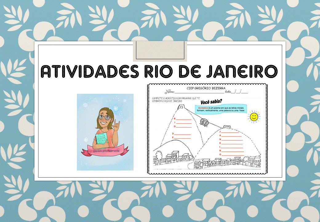 Atividades Rio de Janeiro