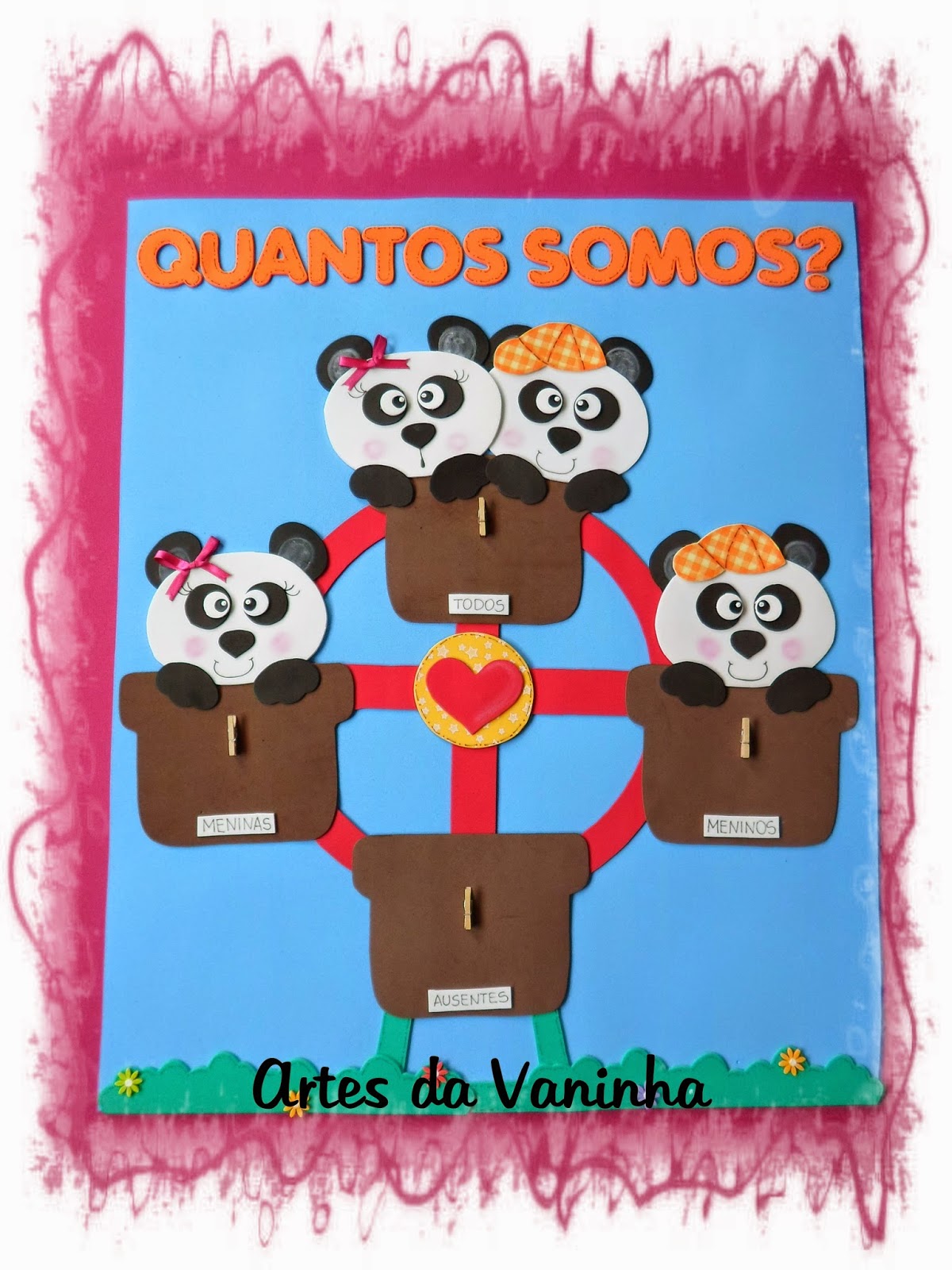 Artes da Vâninha: SALA DE AULA PANDA