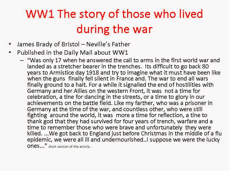 The Great War at Fairlynch : August 2014