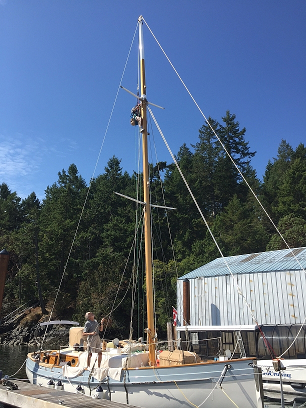 Building a 34 ft Lyle Hess Falmouth Cutter: Rigging