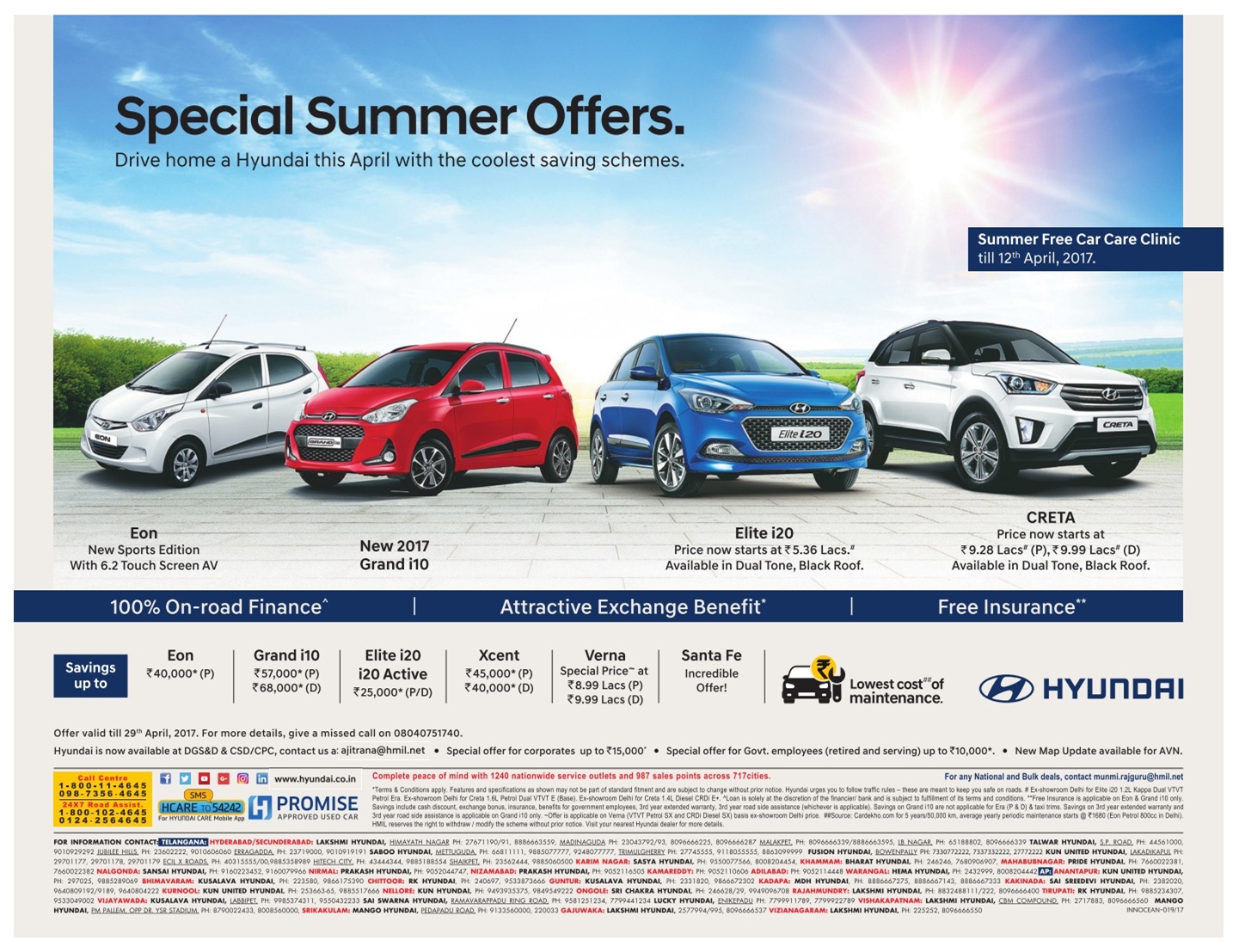 Zero down payment on Hyundai cars and with attractive offer | April ...