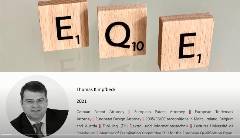 Salted Patent: Converting a "paper" methodology to e-EQE digital