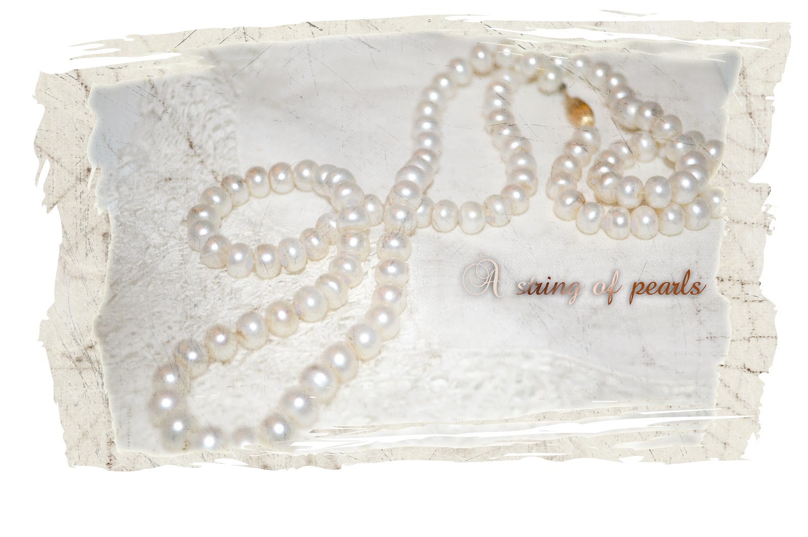 A SCRAPBOOK OF INSPIRATION: A String of Pearls Inspiration