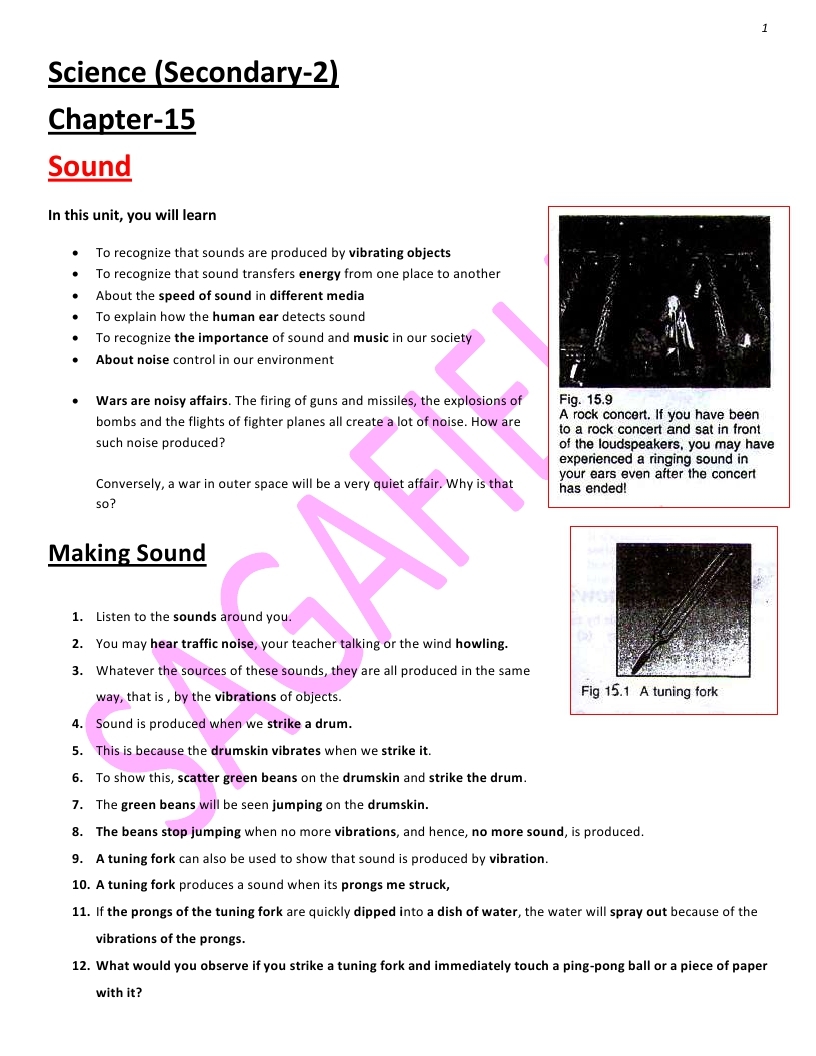 SCIENCE Secondary Two: Science Sec 2 Chapter 15