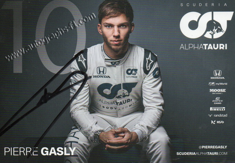 Autographs-F1: Pierre GASLY