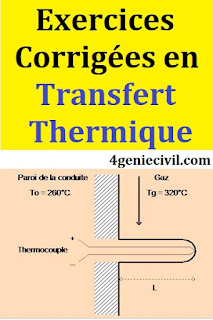 Exercices Corrigées en Transfert Thermique - PDF | Cours BTP