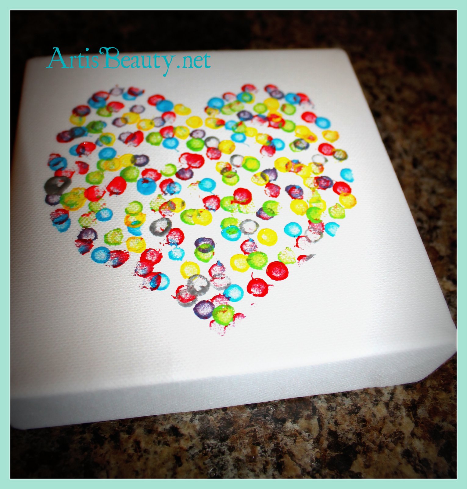 ART IS BEAUTY: Simple and Quick Valentines Q-tip Heart Art