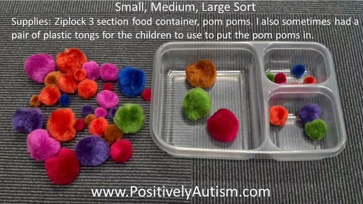 Positively Autism: Task Ideas for Matching and Sorting