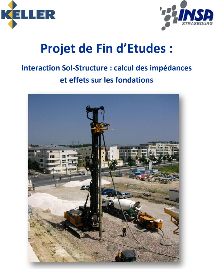 Interaction Sol-Structure : Calcul des impédances et effets sur les ...