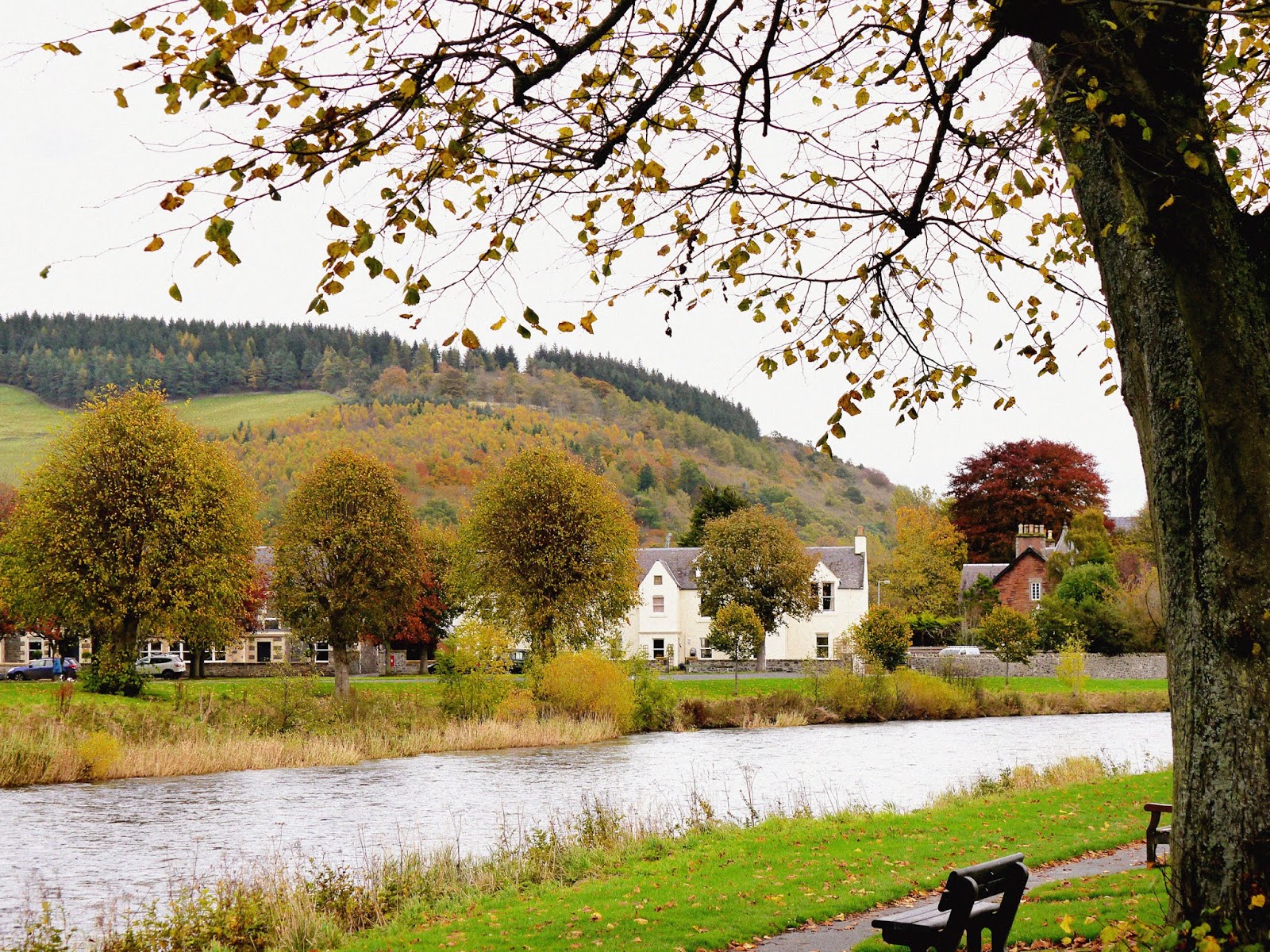 Visiting Scotland in the Fall. Part 1- Peebles.