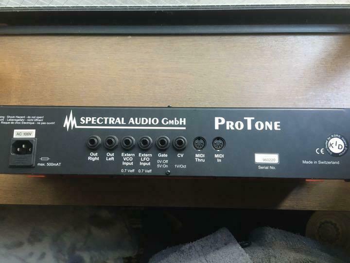 MATRIXSYNTH: SPECTRAL AUDIO GMbH ProTone Analog Synth Module SN 960220