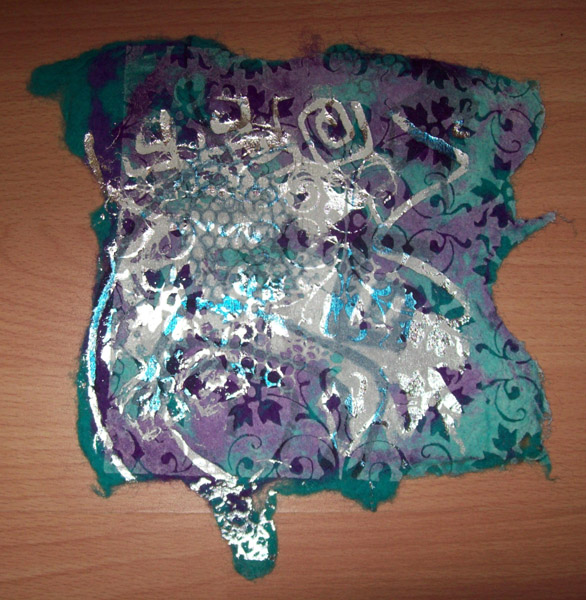 Bananadiva: Hand-made felt sample pieces