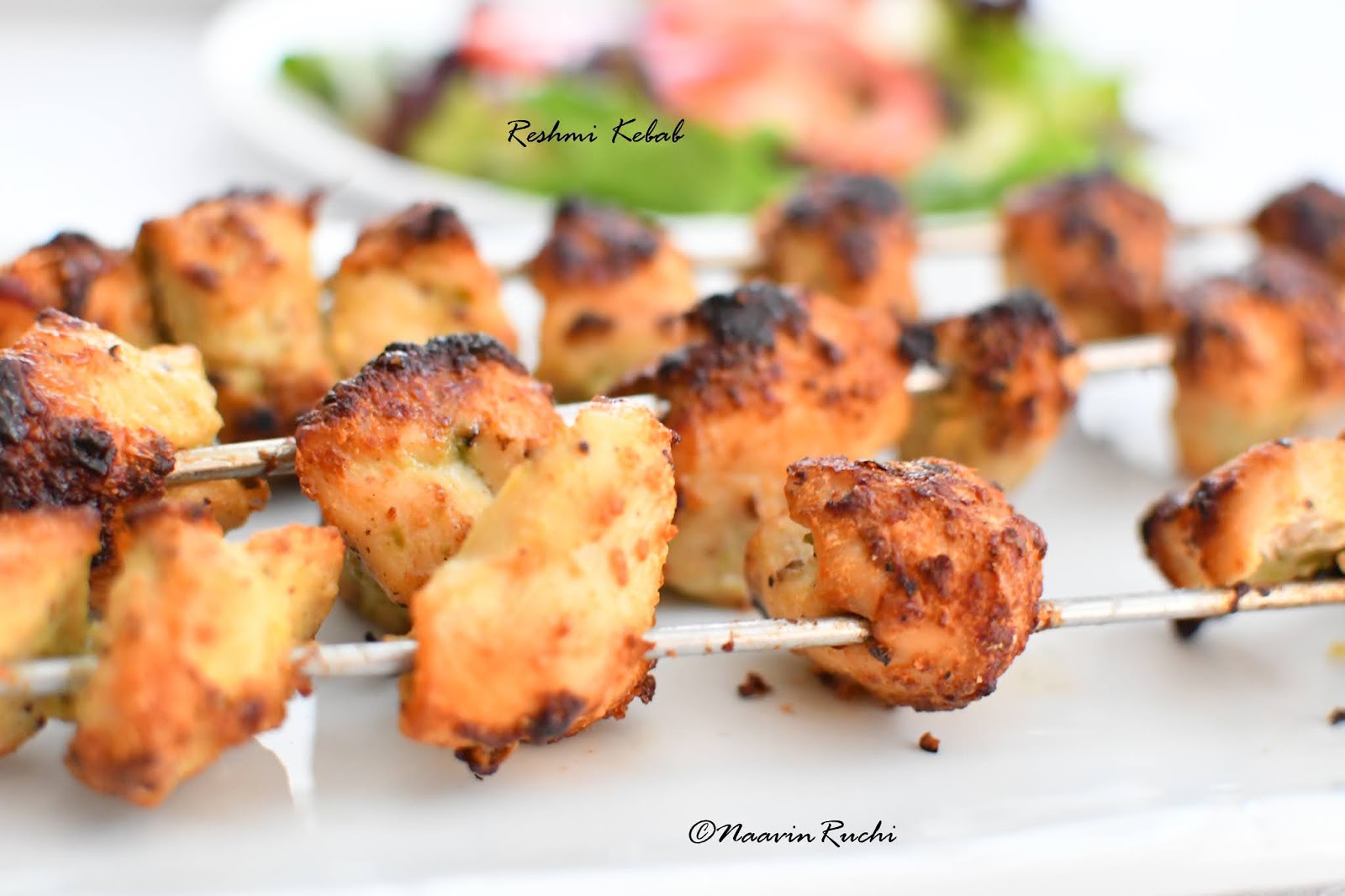 Reshmi Kebab (Chicken Malai Kebab or Murg Malai Kebab)