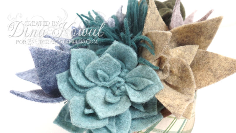 Dina Kowal Creative: Splitcoast Tutorial: Felt Succulents