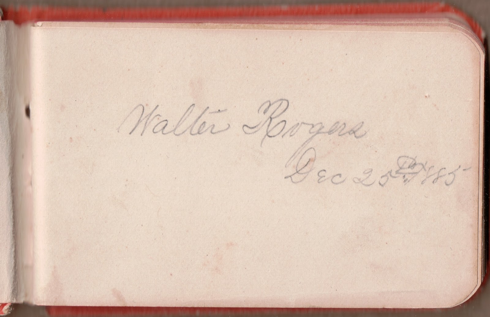 Heirlooms Reunited: 1880s Autograph Album of Walter Scott Rogers of ...