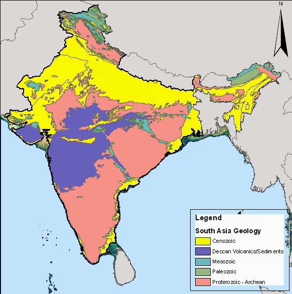 Science Doing: Indian geological history based on rock types