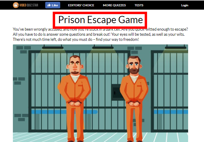 Prison Escape Quiz Answers 30 Questions VideoQuizStar
