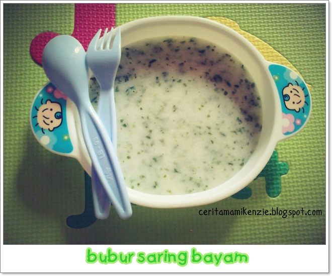 Resep MPASI: Bubur Saring Bayam | Cerita Mami Kenzie Keana