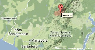 Bamboo Rafting, Loksado, Kalimantan Selatan