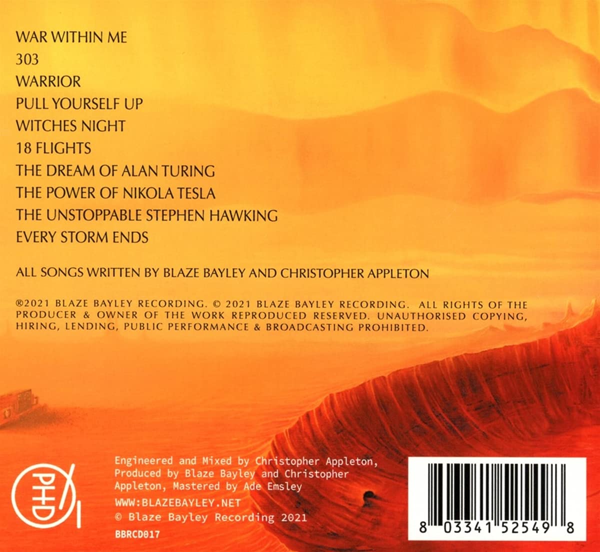 ZEPPELIN ROCK: BLAZE BAYLEY - War Within Me (2021): CRÍTICA Review