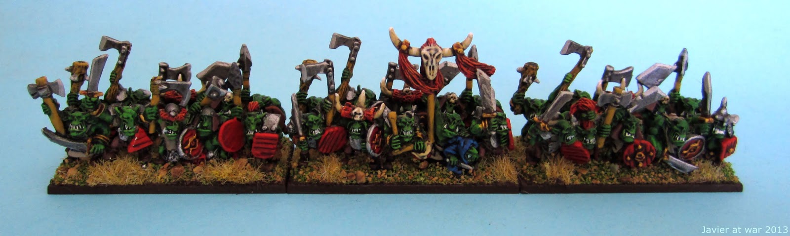 Warmaster Orcs army finished. My two last units. And now the whole army ...