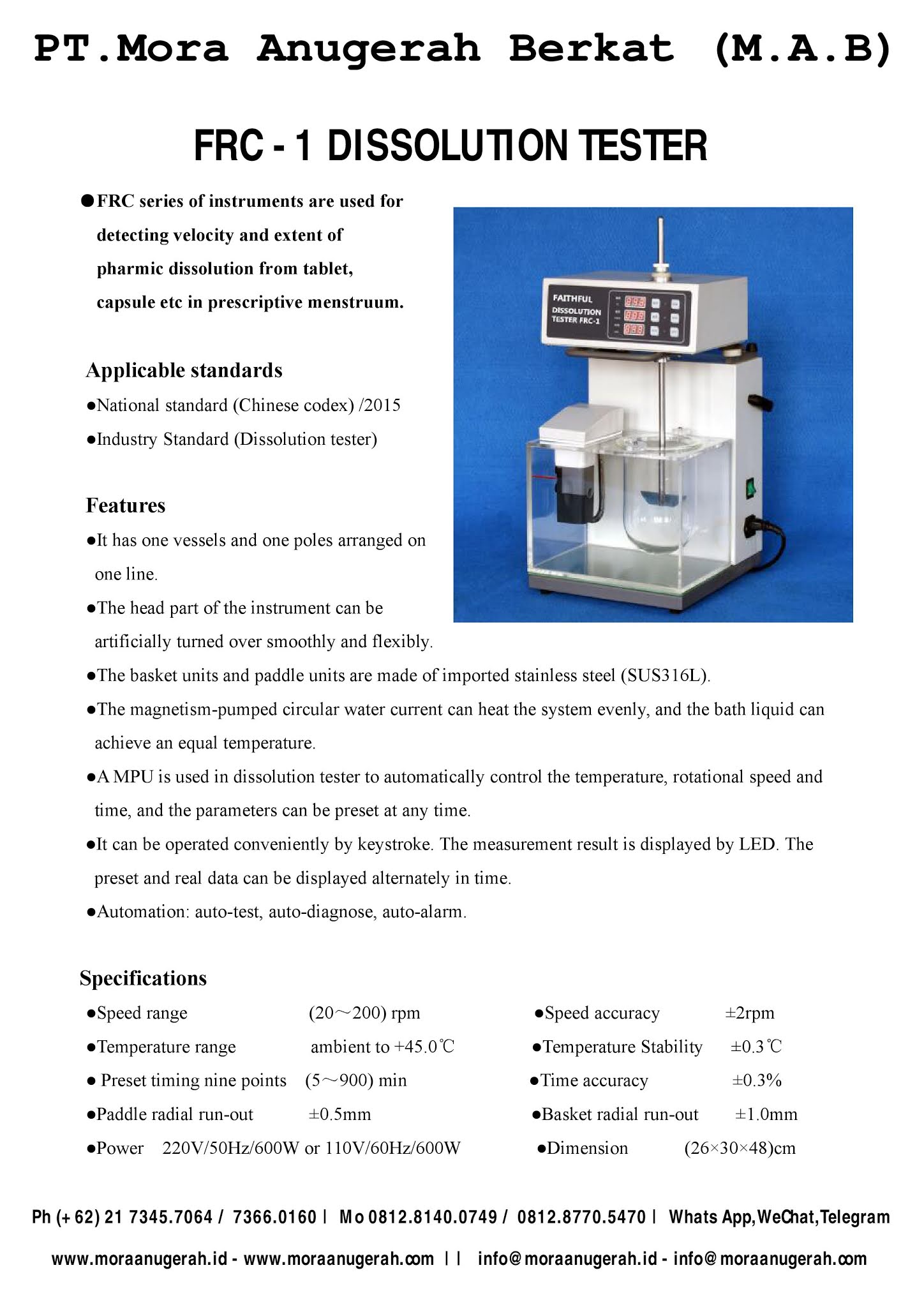 Principle of Dissolution Test