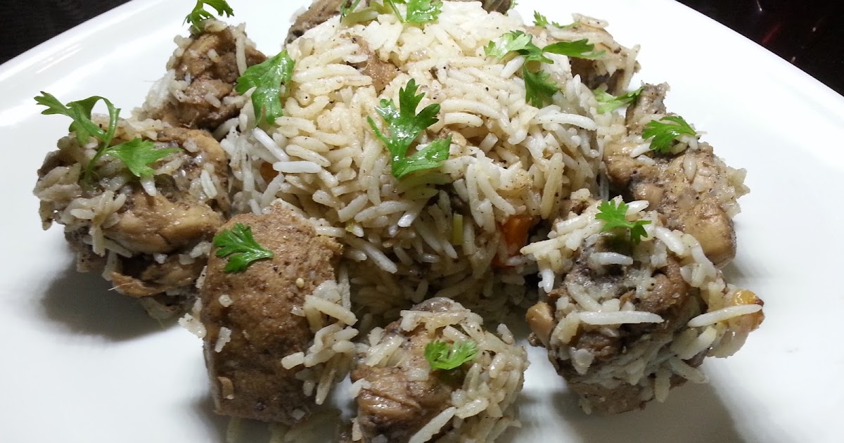 Arabic rice recipe | How to make arabian rice with chicken recipe ...