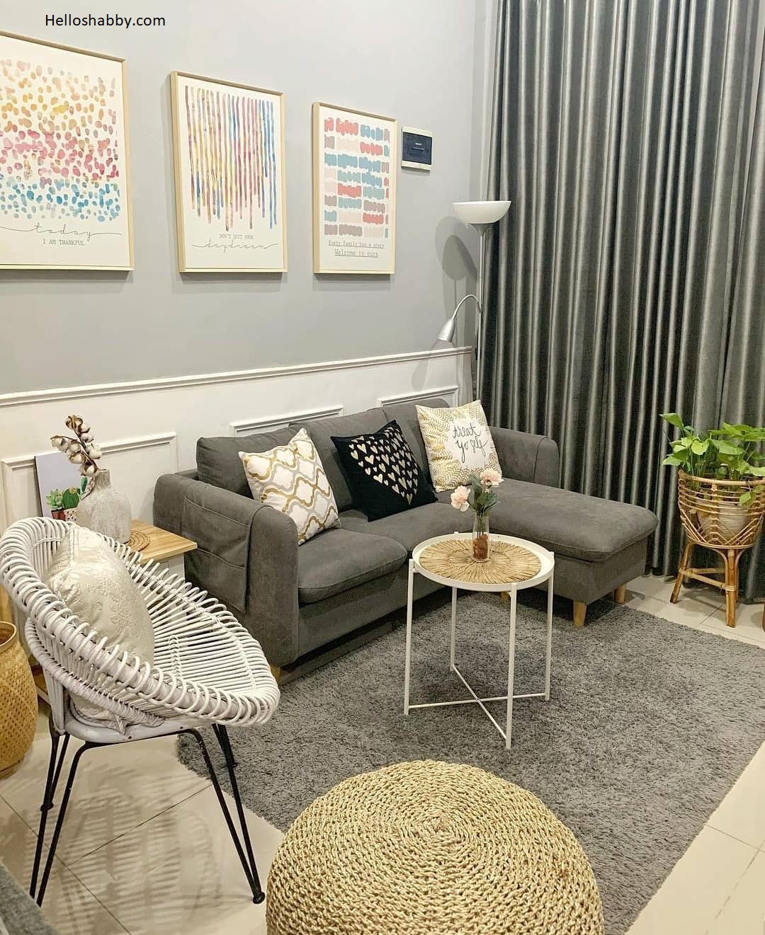 6 Desain Ruang Tamu Minimalis Modern dengan Konsep Putih Abu-abu yang ...