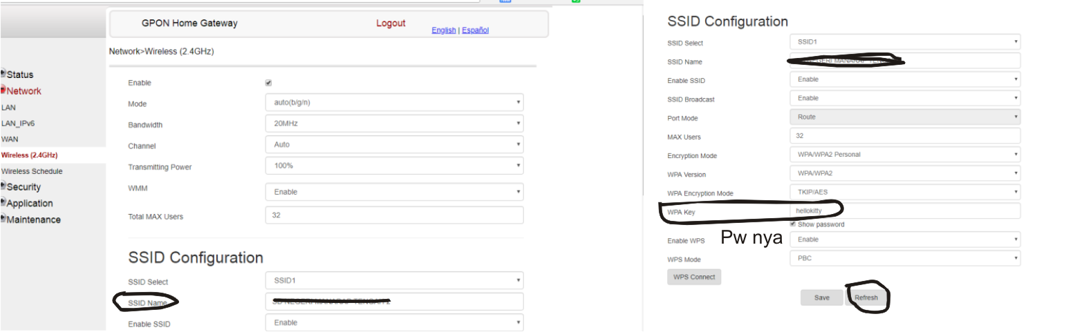 Cara Mengganti Password Wifi Indihome GPon Home Gateway - Manyasah Ilmu
